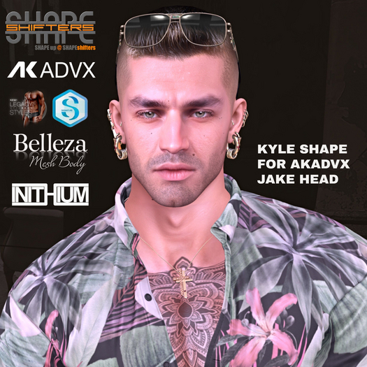 Second Life Marketplace - [SHAPEshifters] KYLE SHAPE FOR AKADVX HEAD ...